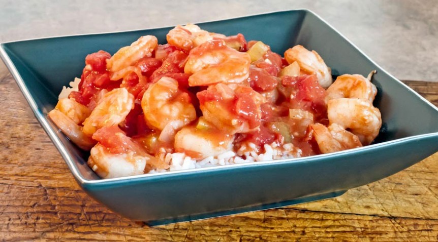 Cajun Barbecue Shrimp with Spiced Rice - Mumbo BBQ Sauce